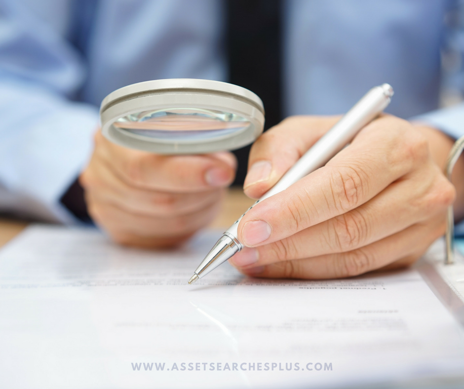 Asset Searches PlusASSET SEARCH DUE DILIGENCE - Asset Searches Plus